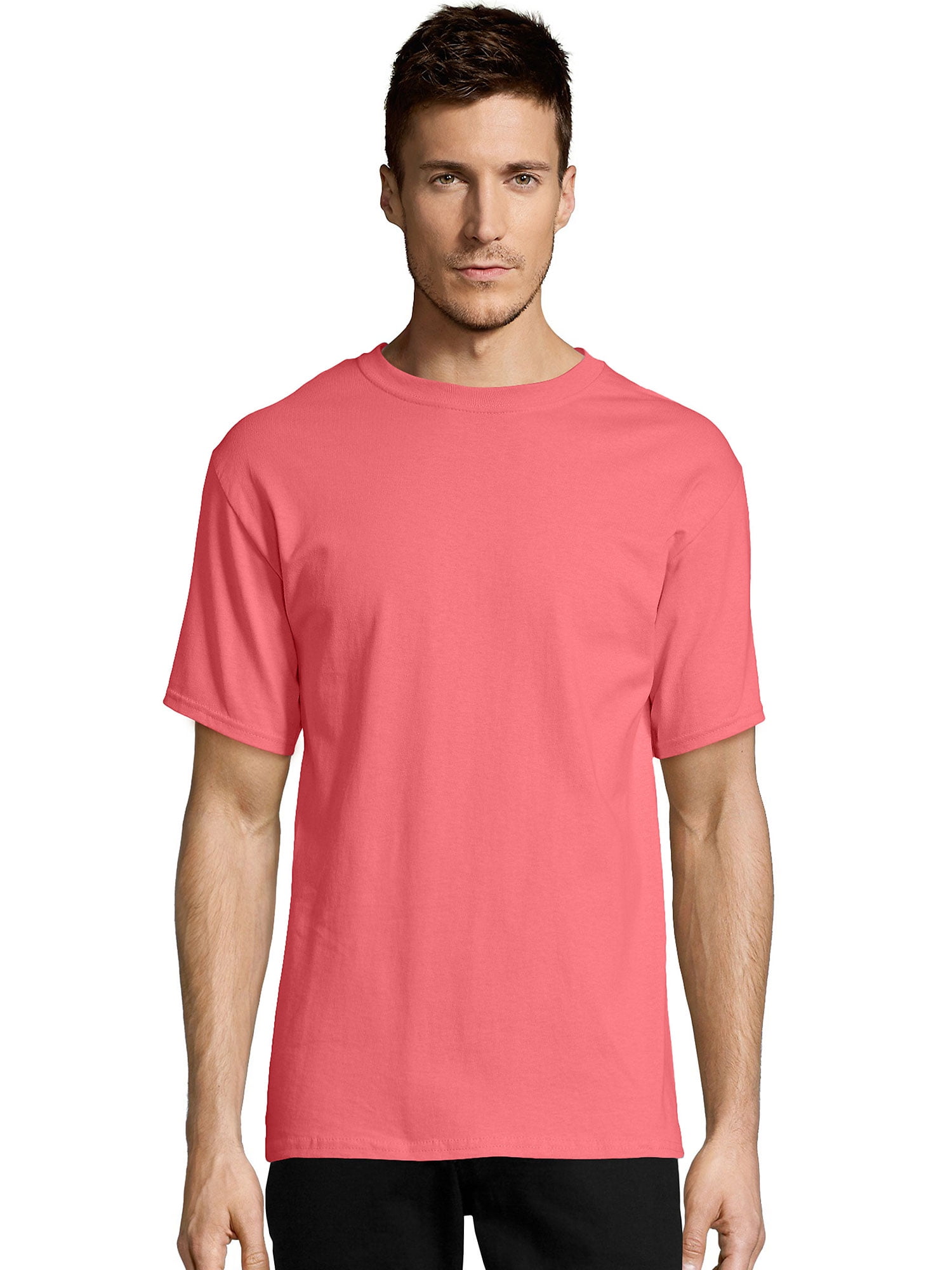 Hanes Authentic Men's Short Sleeve Crewneck T-Shirt, Big and Tall Sizes Available S-5XL ...