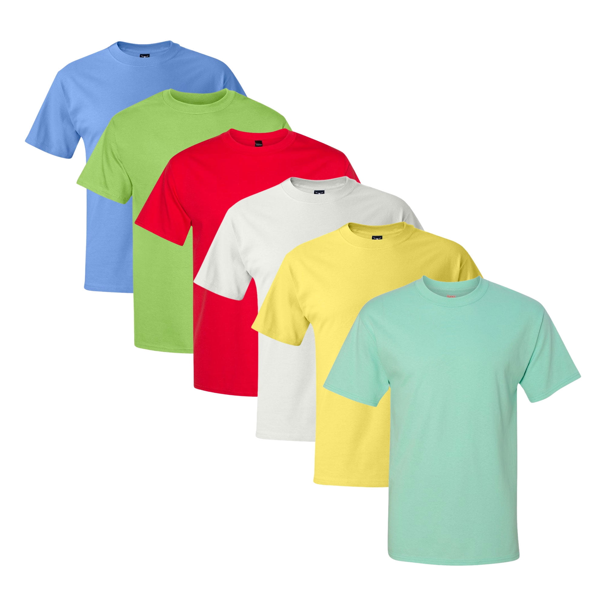 Hanes Beefy 100% Ring-Spun Heavyweight Cotton Bulk T-Shirts for Unisex ...