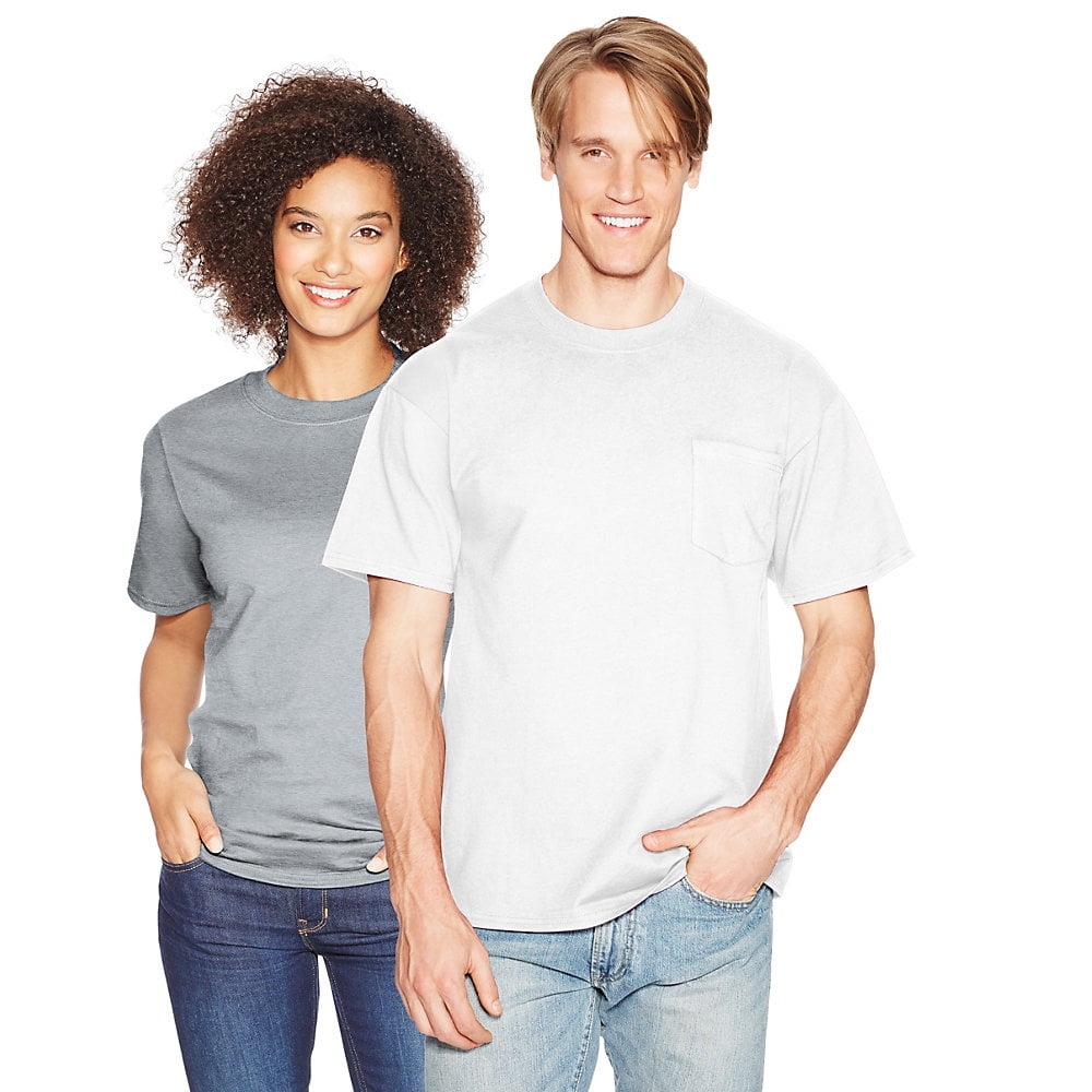 Hanes Beefy-T Adult Pocket T-Shirt - 5190 - Walmart.com