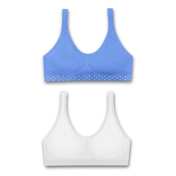 Hanes Big Girls Convertible Seamless training bras - Walmart Business ...