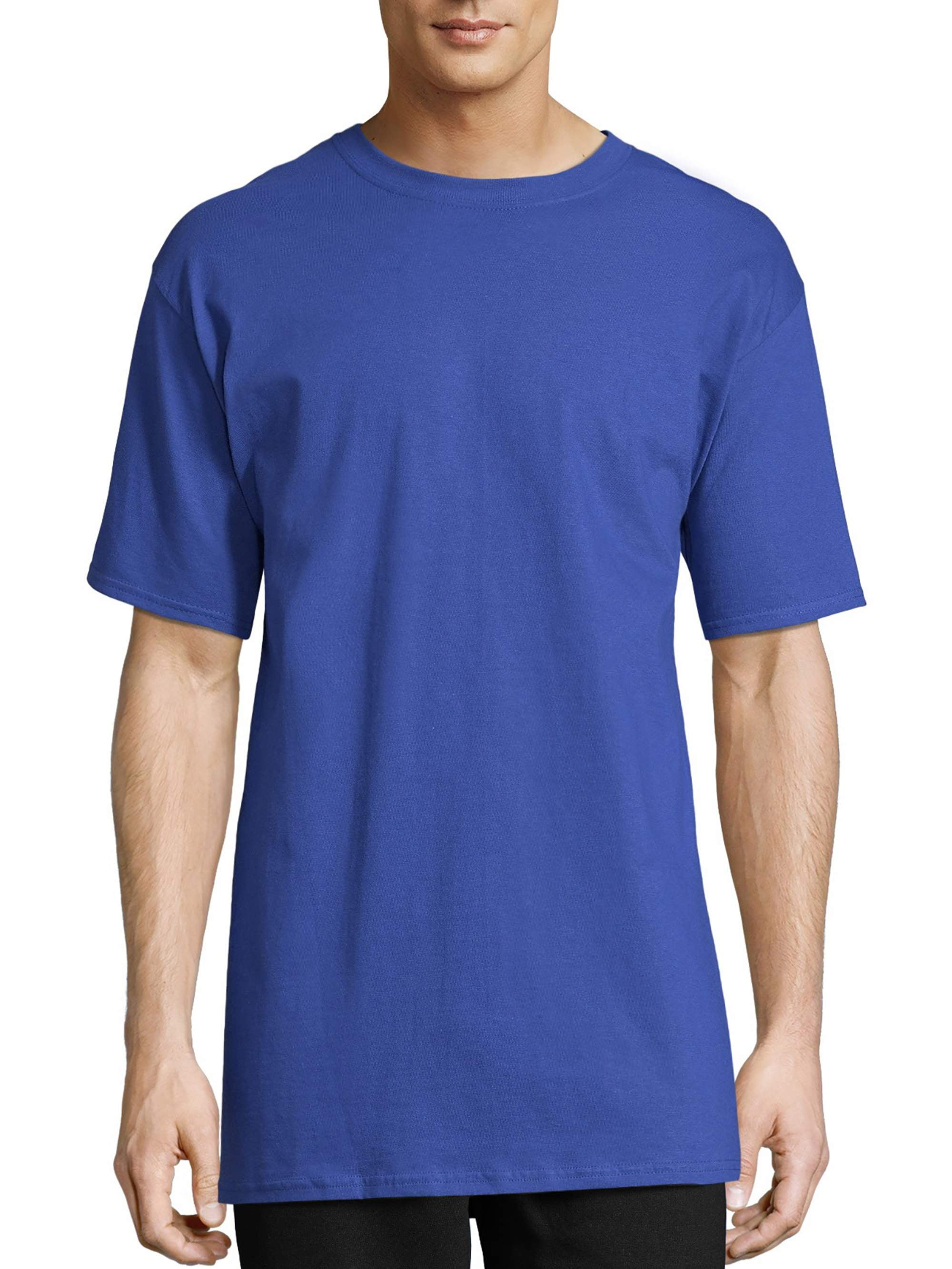 Hanes Beefy T-Shirt for Big Men - Heavyweight, Short Sleeve, Tall Sizes ...