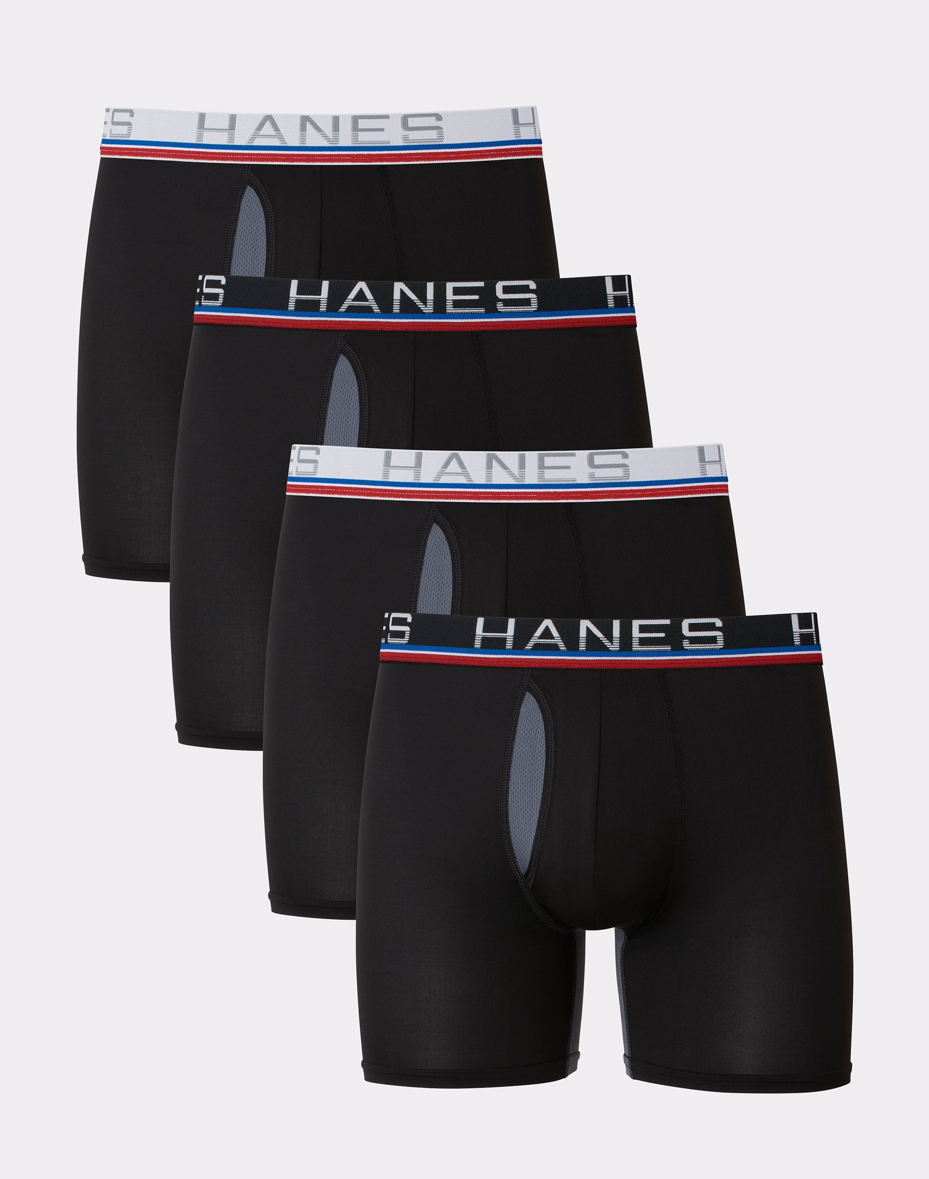 Hanes Boxer Brief 4-Pack Men X-Temp Total Support Pouch Underwear Sport ...
