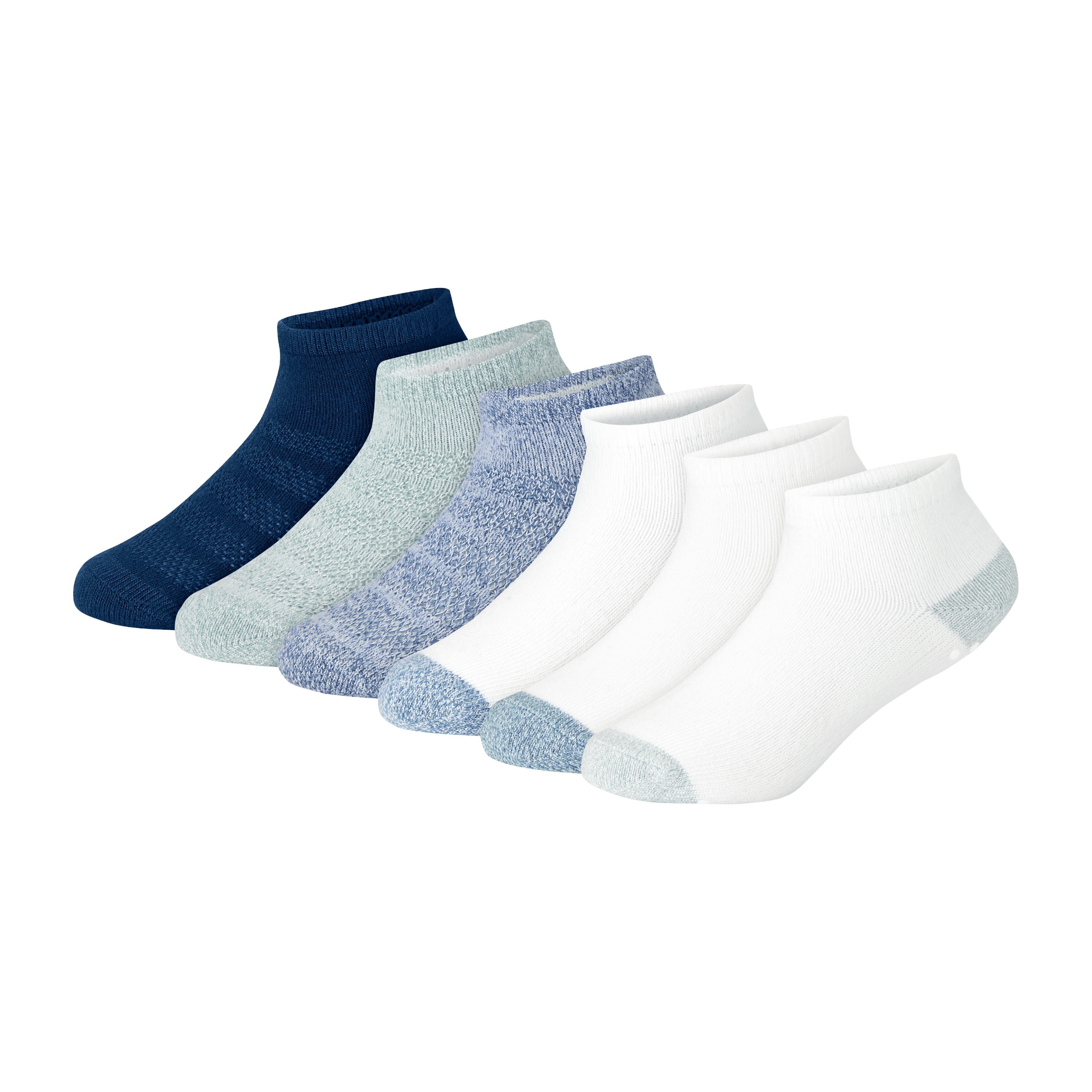 Hanes Boys Ankle Socks, 6 Pairs, Pure Comfort SuperSoft Ankle Socks for ...