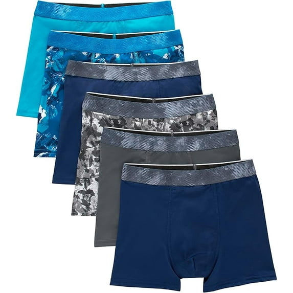 Hanes Big Boys' Performance Tween Boxer Brief, X-Temp Mesh Stretch ...