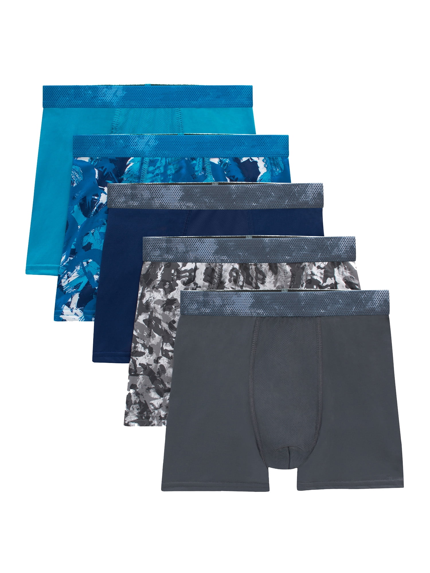 Hanes Boys' Performance Tween Boxer Briefs Pack, X-Temp, Assorted ...