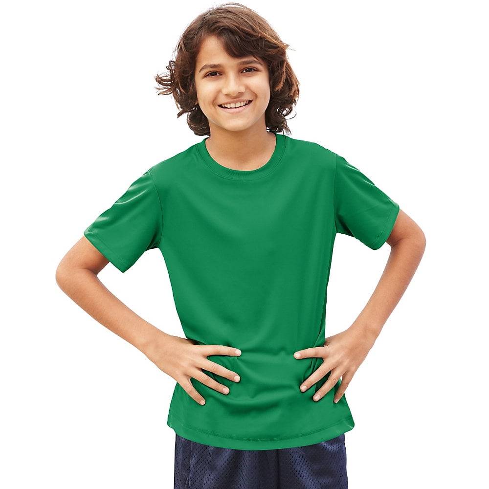 Hanes Cool DRI T-Shirt (482Y) Kelly Green, L - Walmart.com