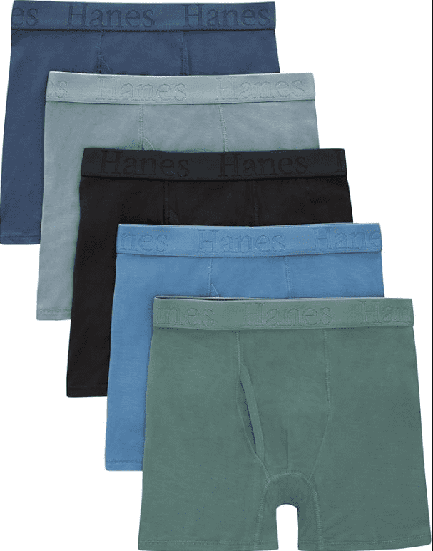 Hanes Boys' Supersoft Boxer Briefs For Boys', Assorted 5-Pack S-XL ...