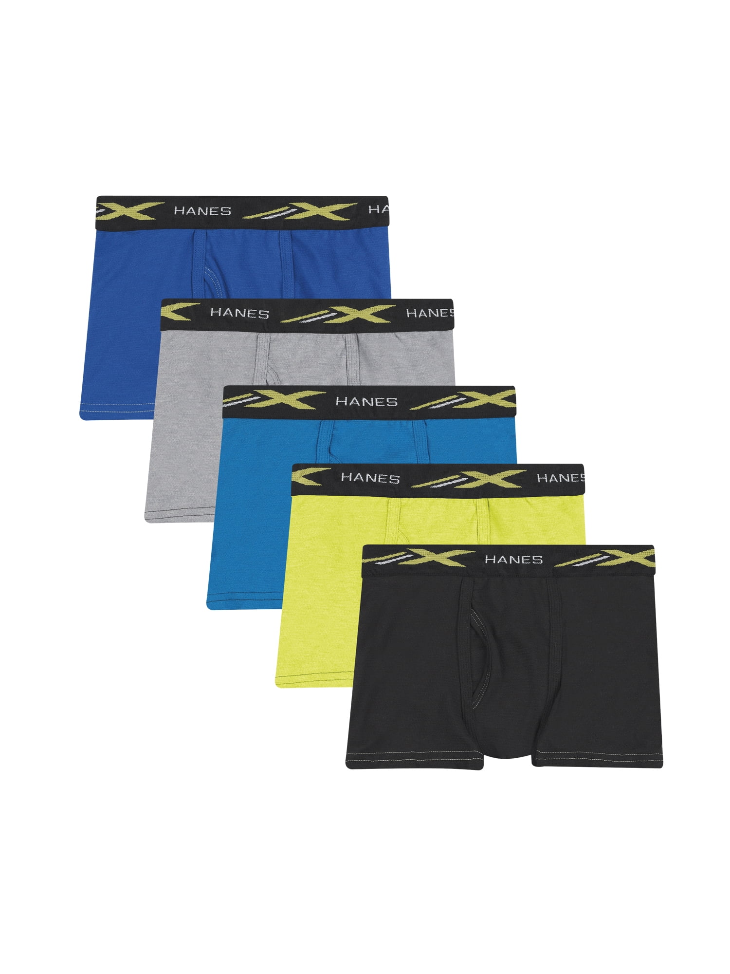 Hanes Boys' X-Temp Stretch Boxer Briefs 5 Pack, Comfort Flex, Moisture ...