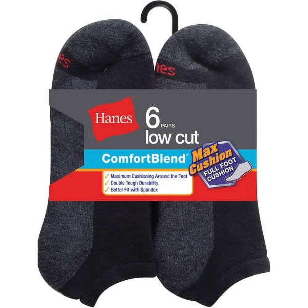 Hanes Comfort Blend Low Cut Socks, 6 Pack - Walmart.com