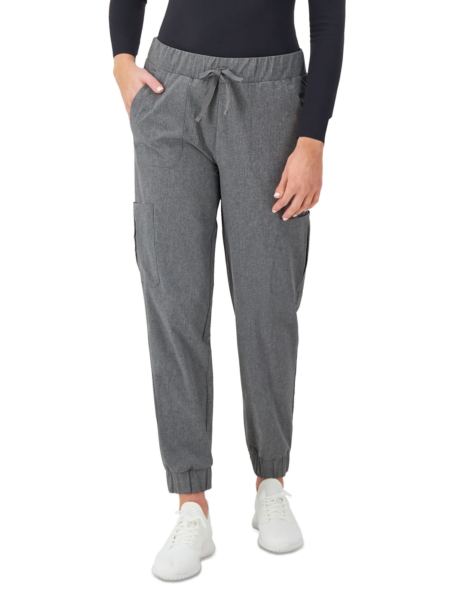 Hanes Comfort Fit Scrubs Women's Scrub Joggers Ebony Heather 3XL ...