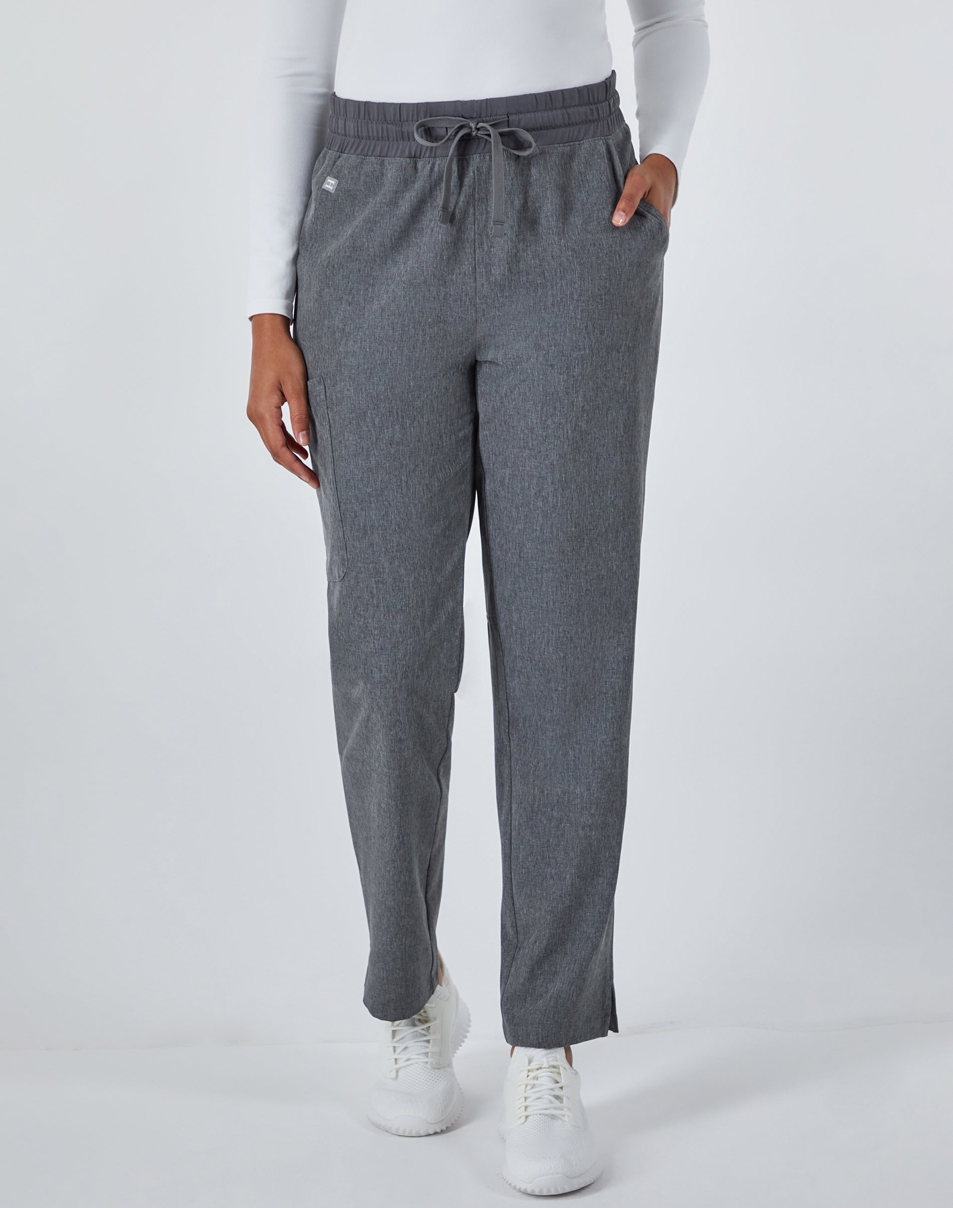 Hanes Comfort Fit Scrubs Women's Scrub Pants Ebony Heather L - Walmart.com