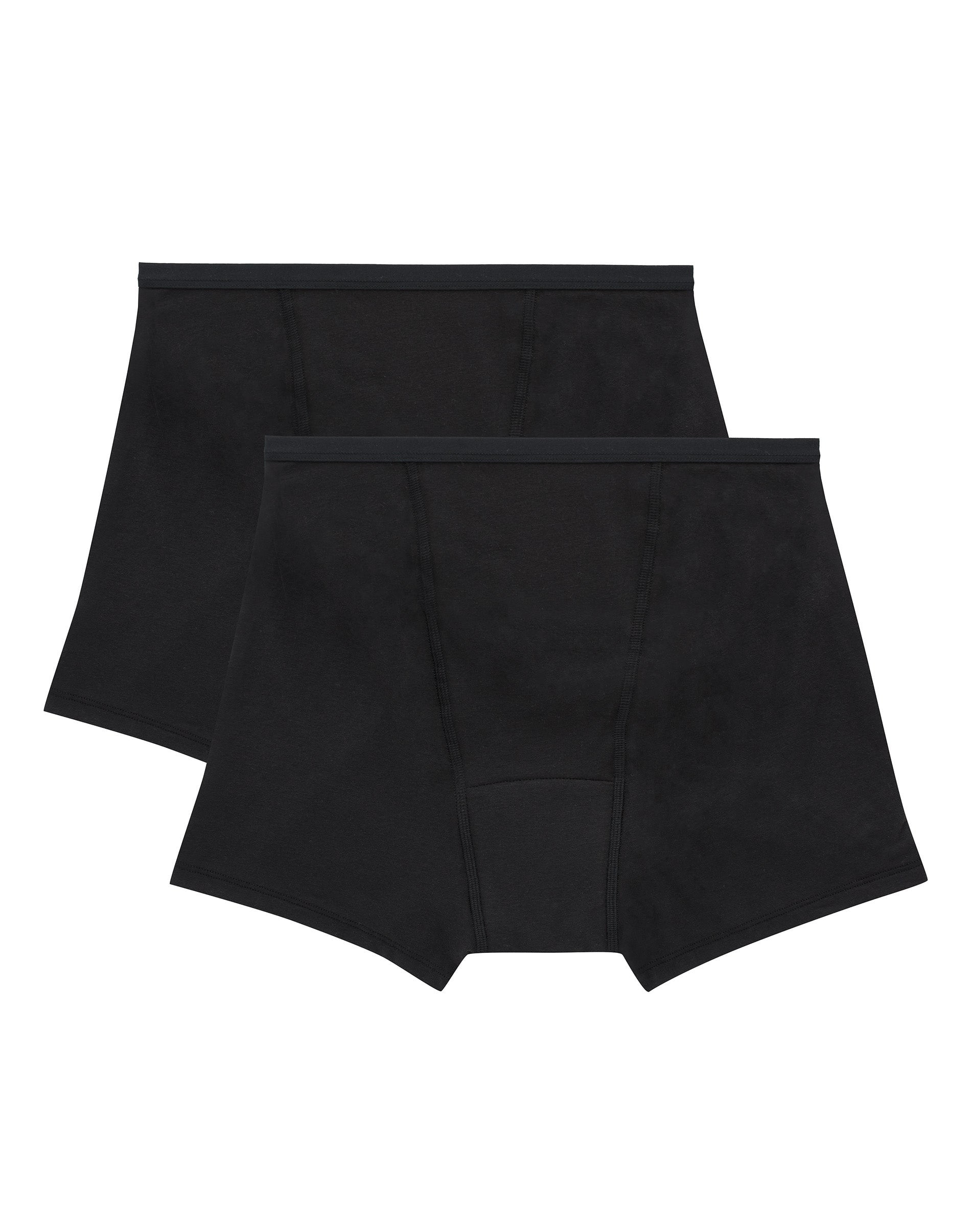 Hanes Comfort, Period. Women's Boxer Brief Underwear, Super Leaks, 2 ...