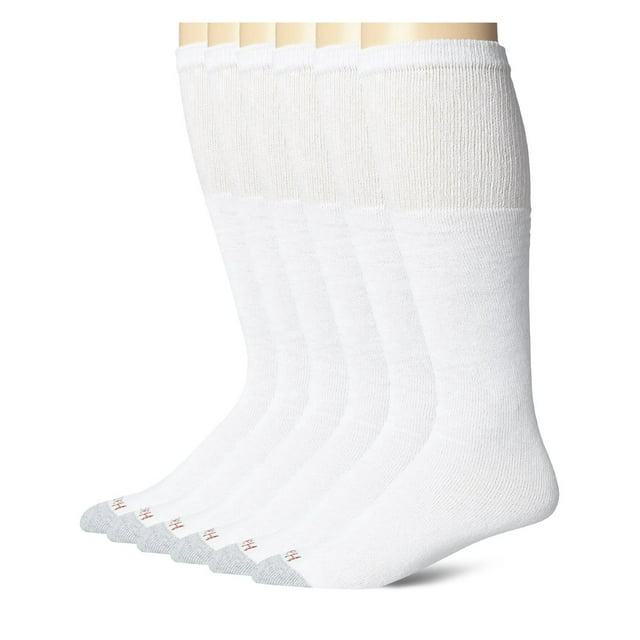 Hanes ComfortBlend Fresh IQ Over-the-Calf Coushioned Foot Bottom Odor ...