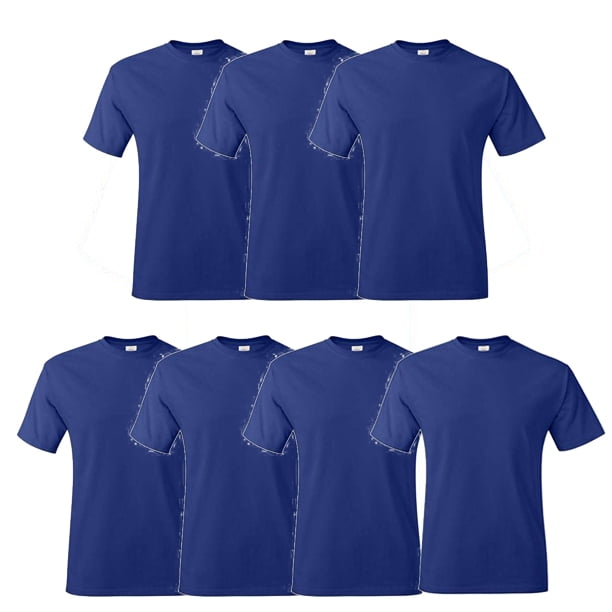 Hanes - ComfortSoft Authentic Short Sleeve T-Shirt - 7 Pack - Walmart.com