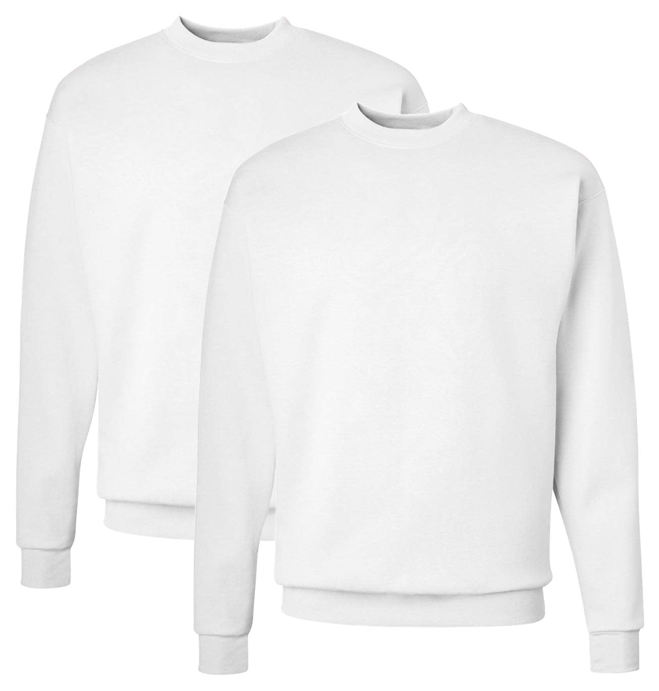 Hanes Comfortblend Crew Sweatshirt (Pack of 2) 2 White - Walmart.com