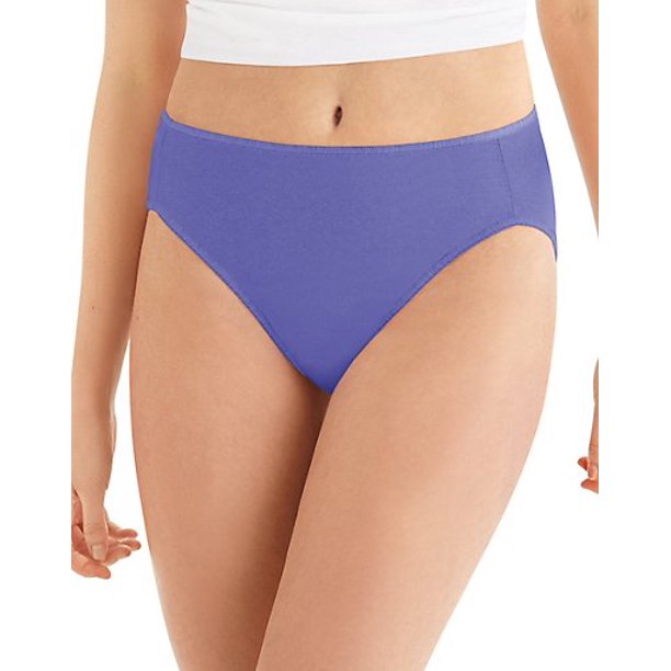 Hanes Cool Comfort Womens Microfiber Hi Cut Panties 5 Pack