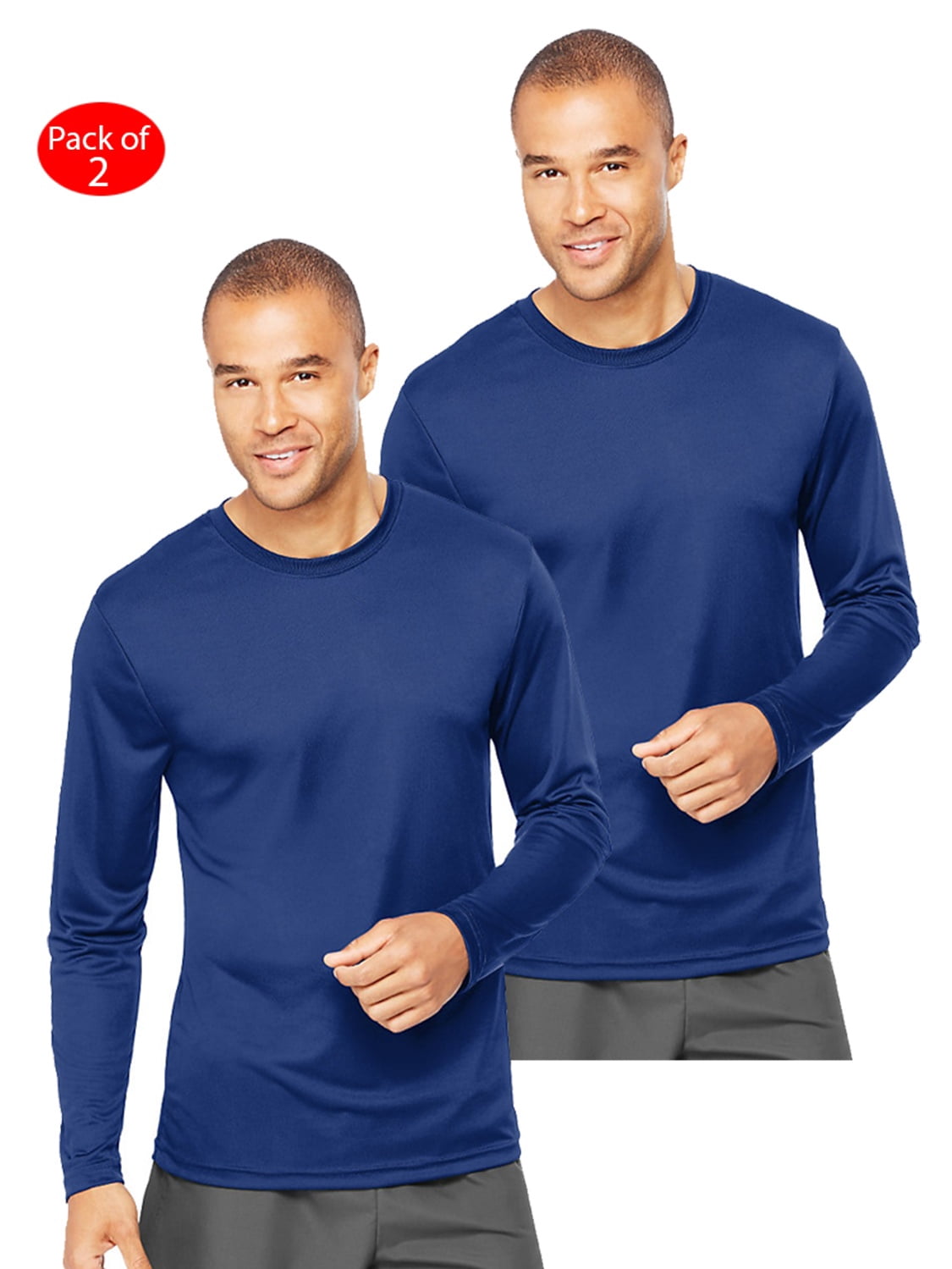 Hanes - Cool DRI Long Sleeve Performance T-Shirt - 482L - Walmart.com