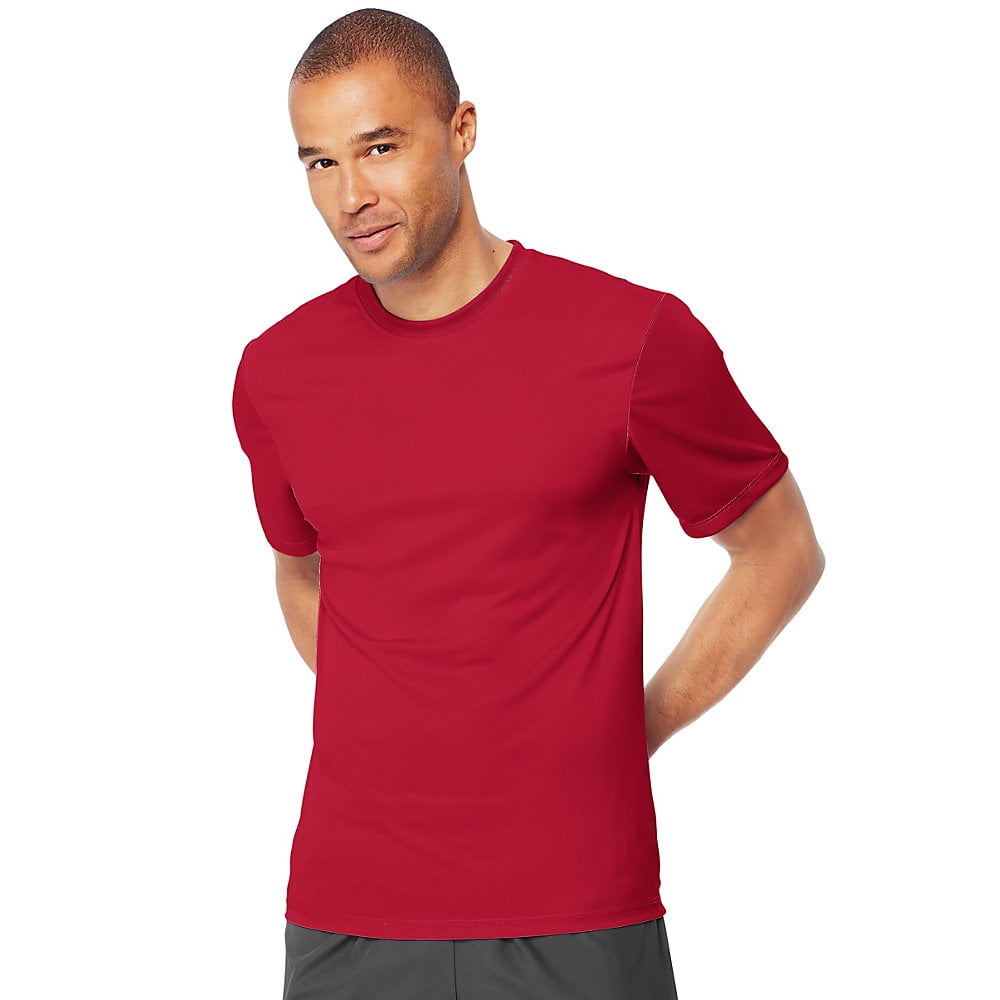 Hanes - Cool DRI Performance T-Shirt - 4820, Deep Red, 3X, Pack Of 3 ...