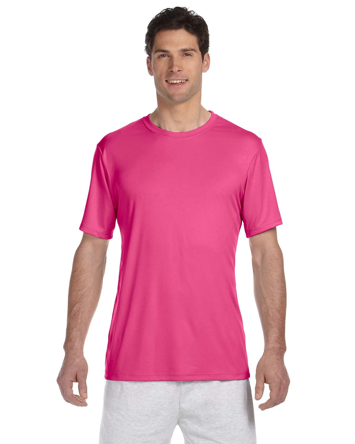 Hanes - Cool DRI Performance T-Shirt - 4820, Wow Pink, 2XL, Pack Of 2 ...