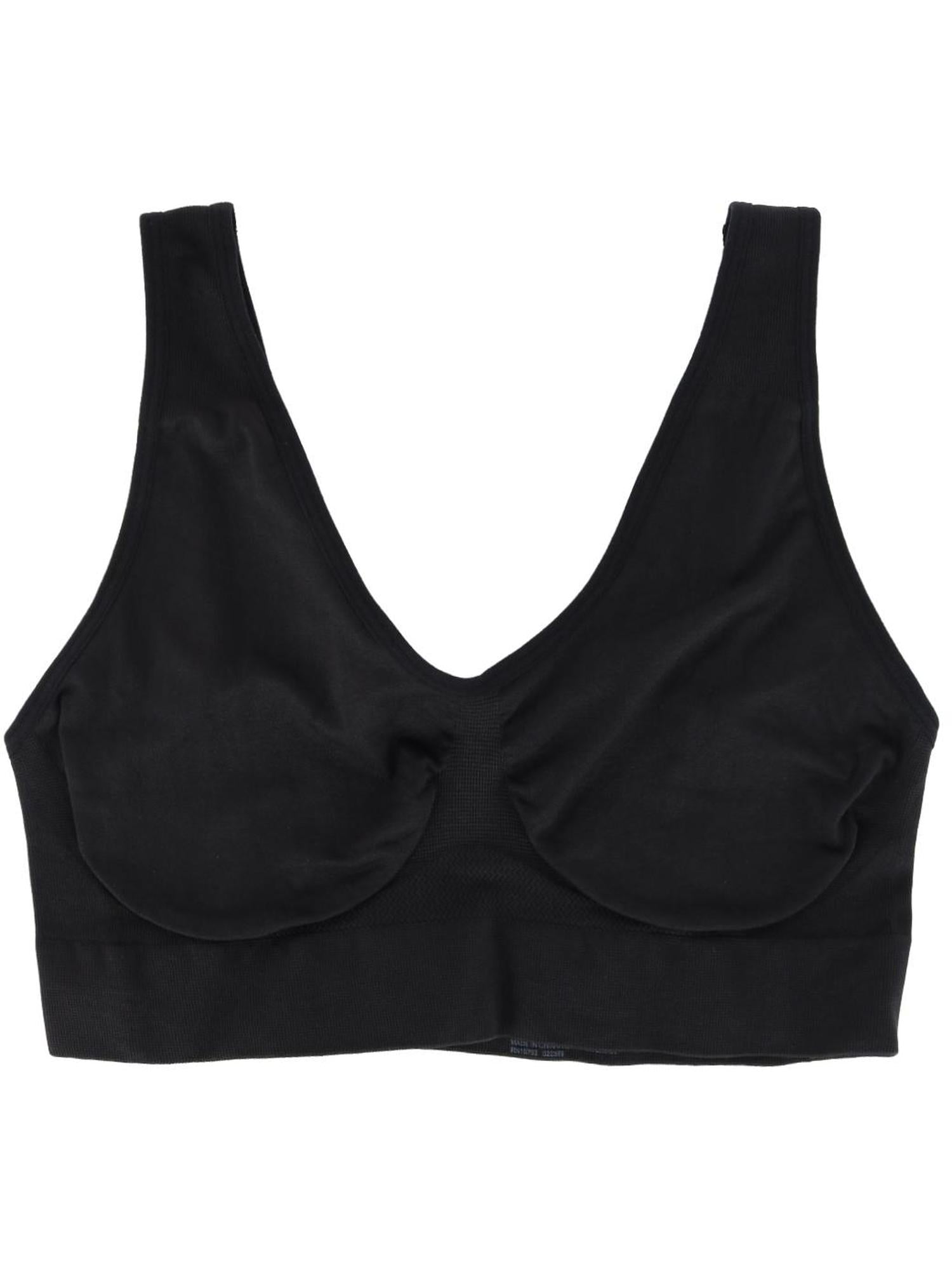 HanesBralette Comfort Flex Fit Women's Wireless Bra Seamless Wide Strap ...