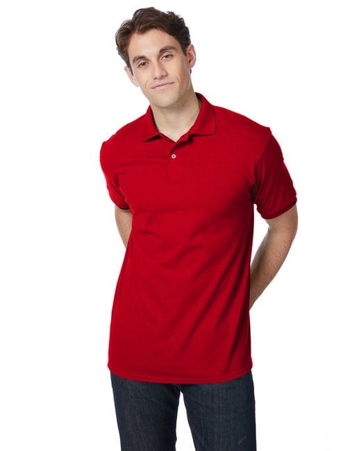 Hanes EcoSmart Jersey Polo - 0.83 - Sustainable Style - Walmart.com