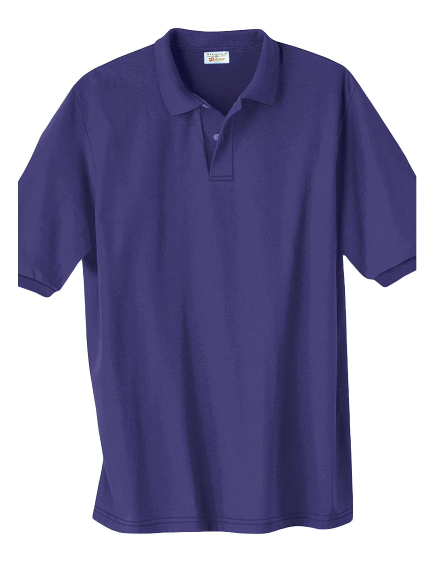 Hanes 54 Adult 50/50 Ecosmart-Jersey Knit Polo - Walmart.com