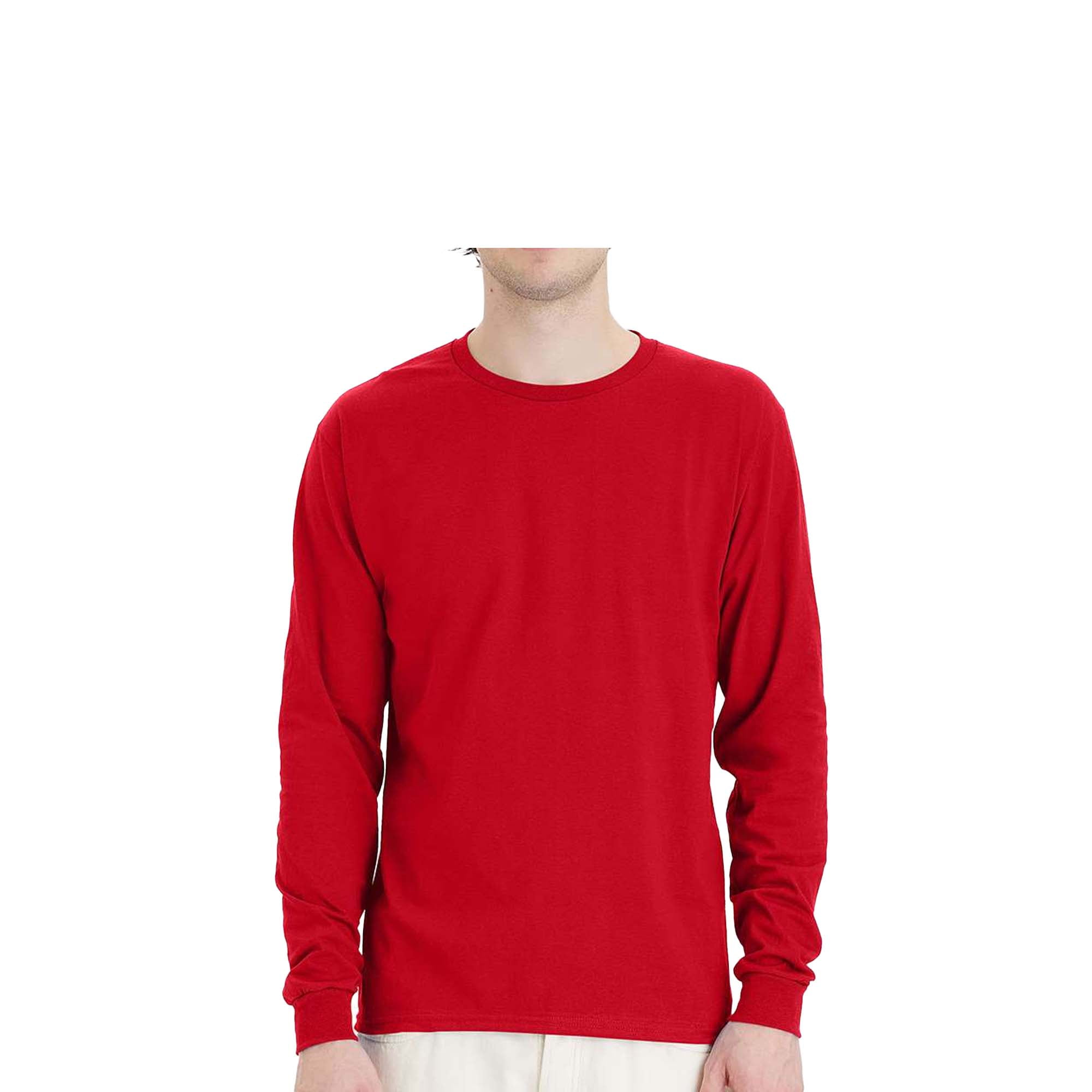 Hanes Essential Long Sleeve T-Shirt, Men's Crewneck Classic Fit Tee ...