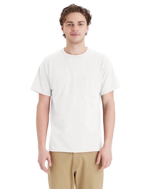 Hanes Essential Pocket T-Shirt - 0.44 oz - Sustainable Comfort ...