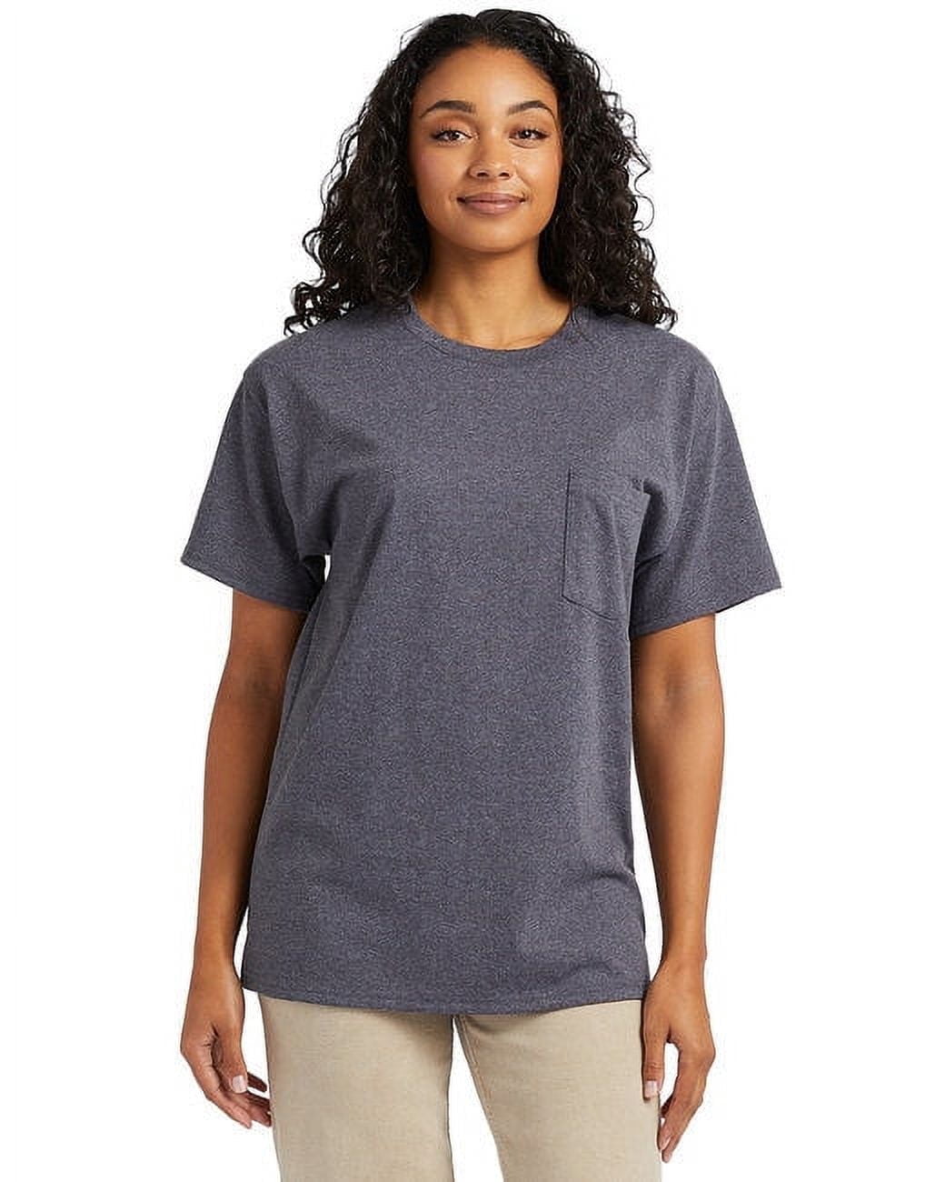 Hanes Essential Pocket T-Shirt - Sustainable Comfort - Walmart.com