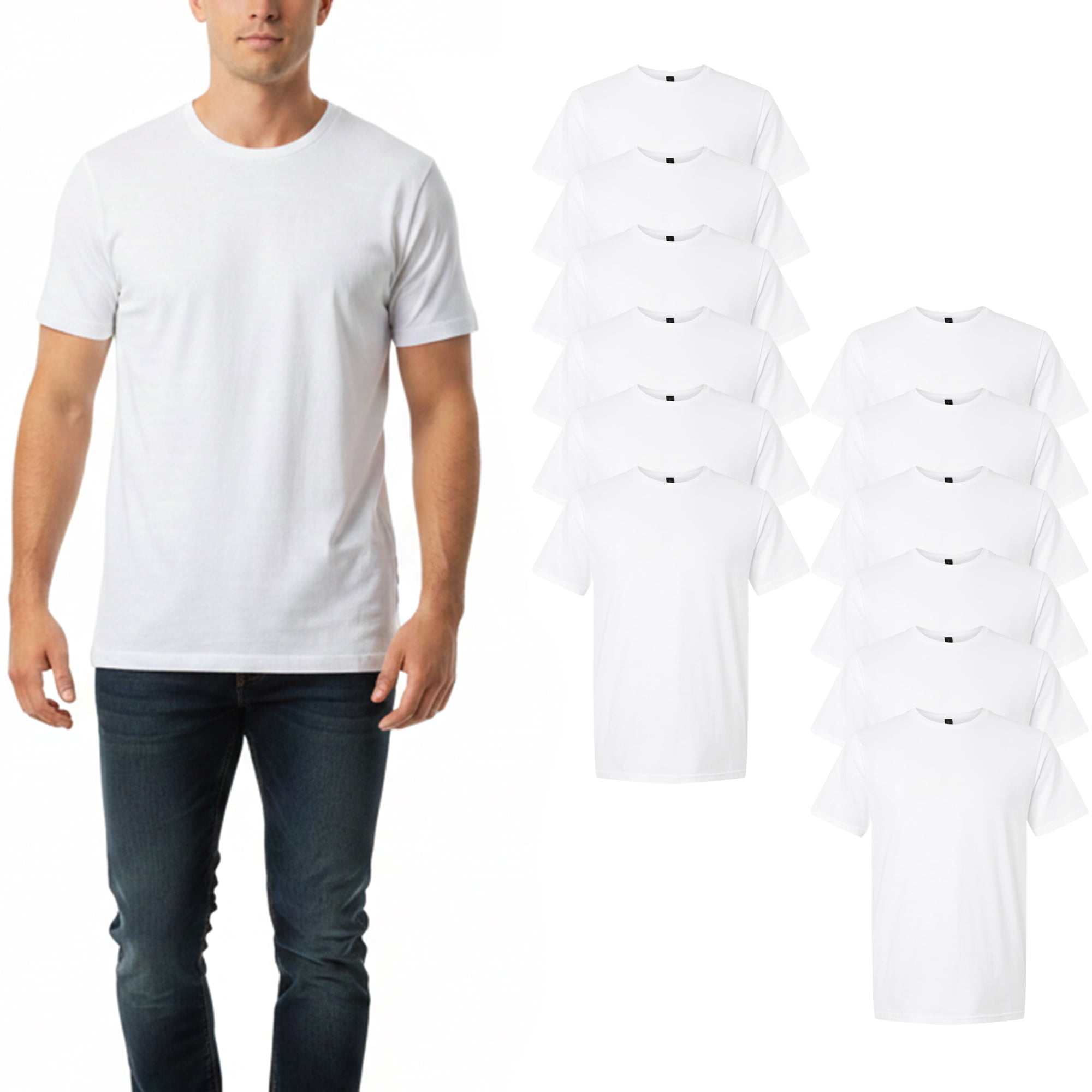 Hanes Essential Short Sleeve T-Shirt, Men’s Classic Fit 100% Cotton ...