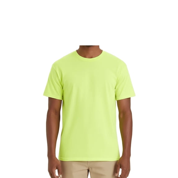 Hanes Essential-T Hi Visibility T-Shirt for Men GR52 Hi Vis Short ...