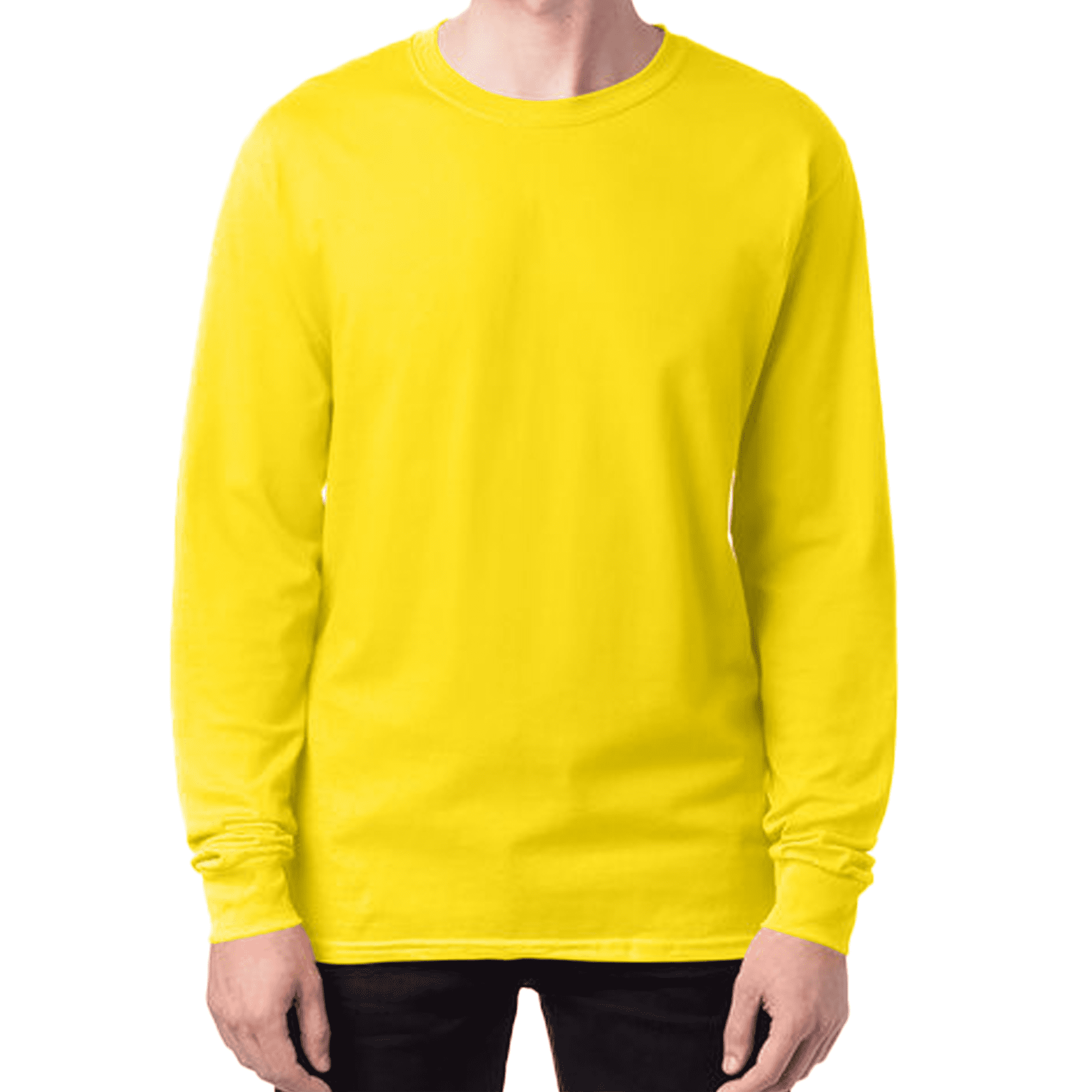 Hanes Essential Tee Shirt Long Sleeve Cotton, Sizes S-3XL - Walmart.com