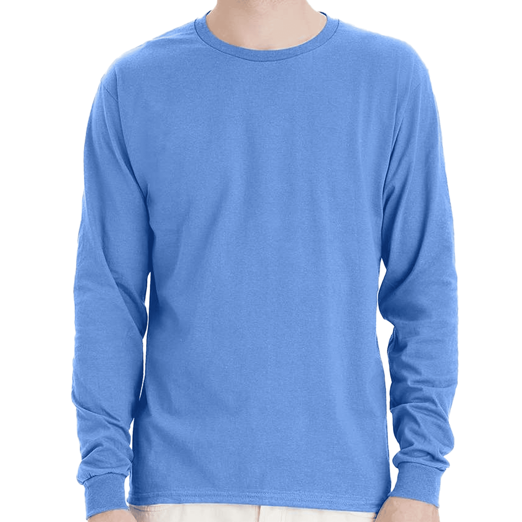 Hanes Essential Tee Shirt Long Sleeve Cotton, Sizes S-3XL - Walmart.com