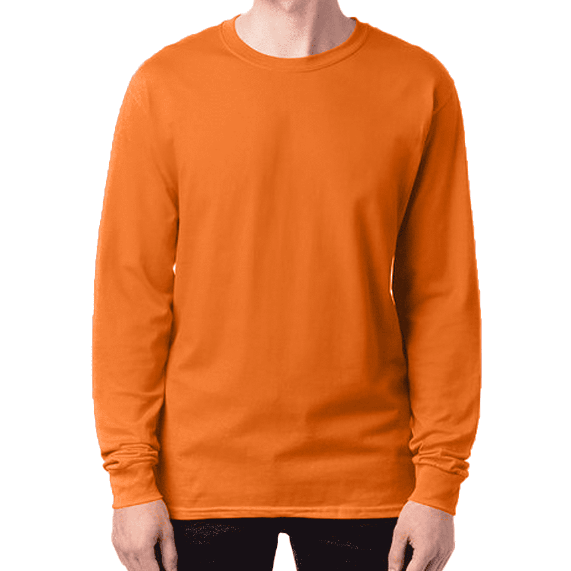 Hanes Essential Tee Shirt Long Sleeve Cotton, Sizes S-3XL - Walmart.com