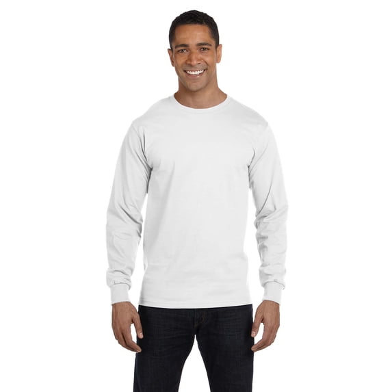 Hanes Men's Comfortsoft Cotton Long-Sleeve T-Shirt, 5.2 Oz., Pack Of 4 ...
