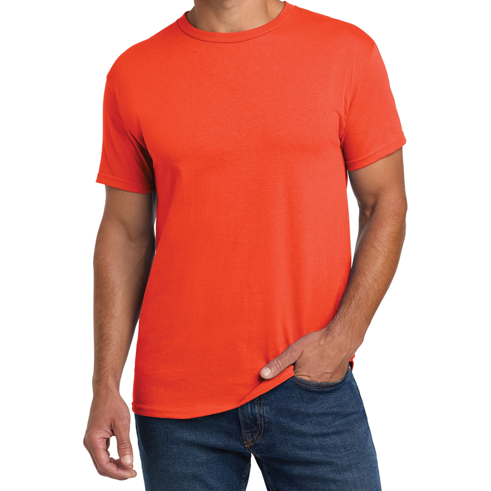 Hanes Essential-T Men T-Shirt, Short Sleeve Crew Neck, Classic Fit ...