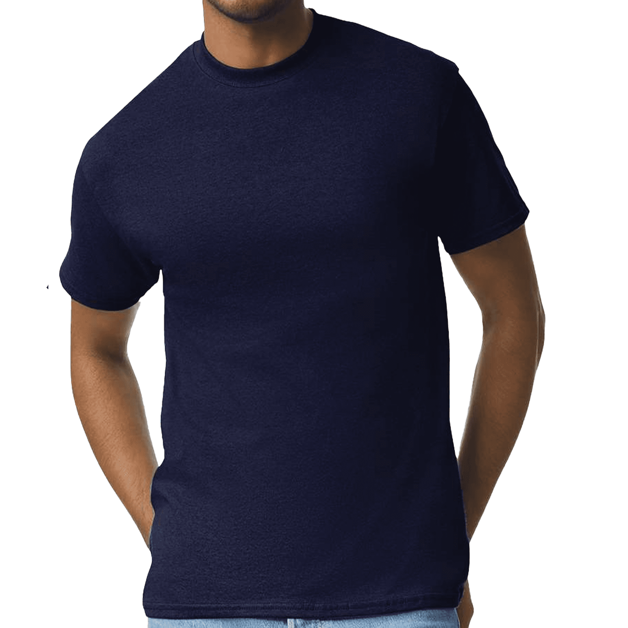 Hanes Essential T-Shirt, 100% Cotton Short Sleeve Mens Tee, DIY and ...
