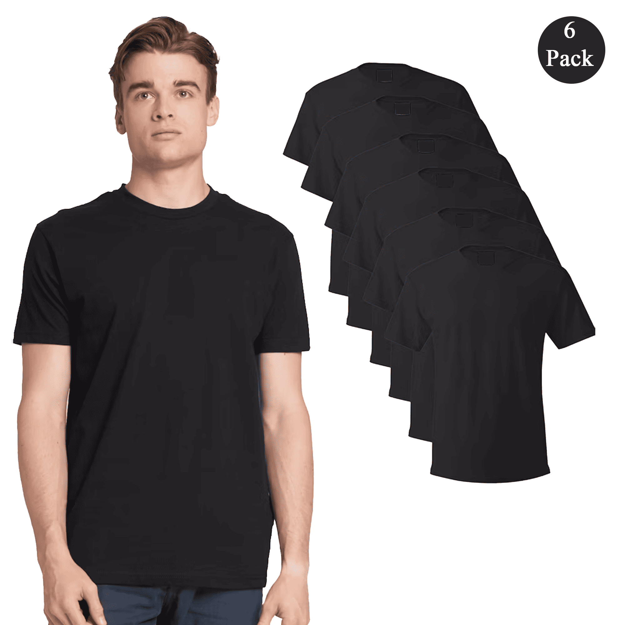 Hanes Essential T-Shirt for Men, 100% Cotton, Everyday Wear, Classic ...