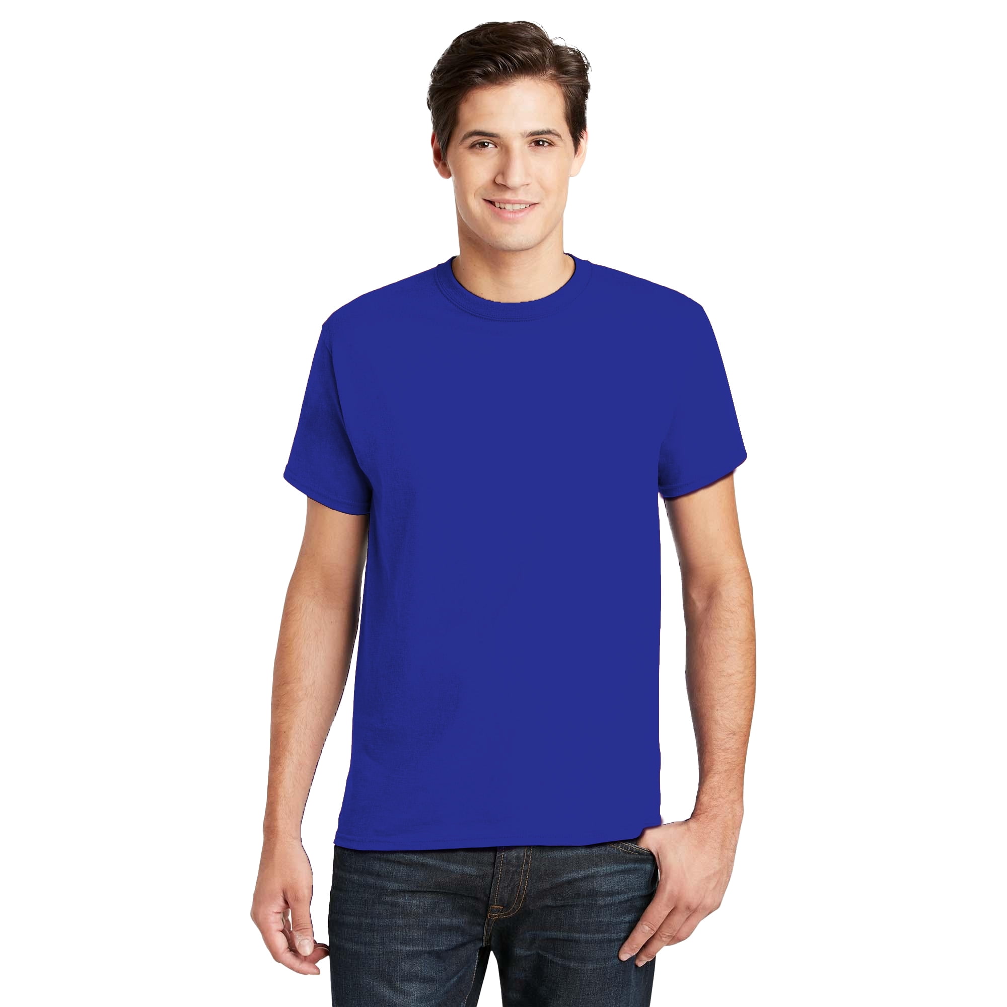 Hanes Essential-T T-Shirt for Men -GR52 Men's Short Sleeve Crewneck T ...