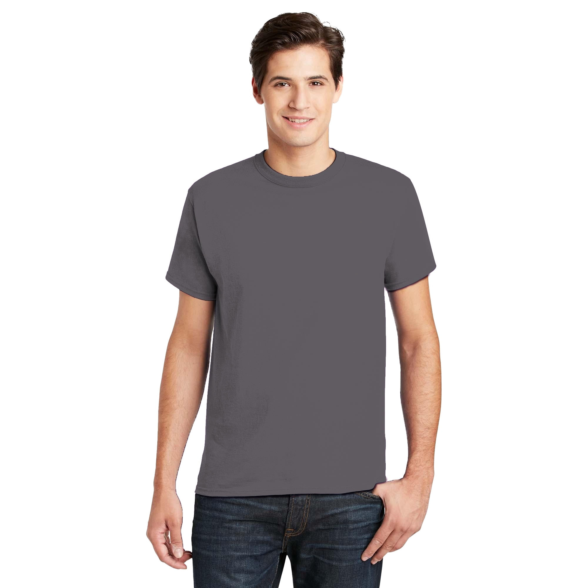 Hanes Essential-T T-Shirt for Men -GR52 Men's Short Sleeve Crewneck T ...