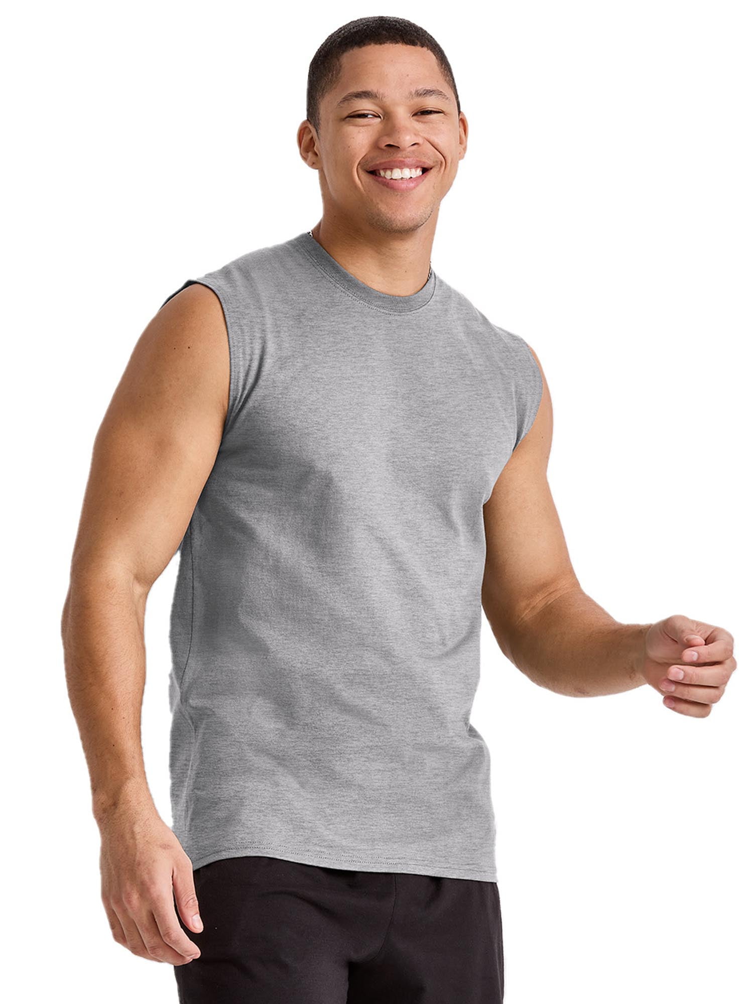 Hanes Essentials Men’s Muscle Tank Top, 100% Cotton - Walmart.com