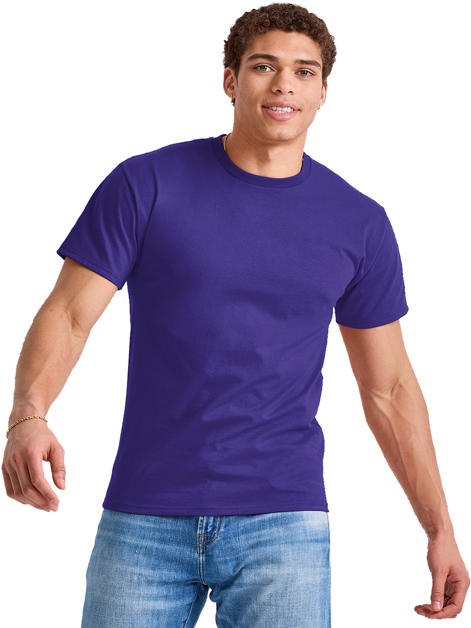 Hanes Essentials Men’s Short Sleeve T-Shirt, Sizes S-3XL - Walmart.com