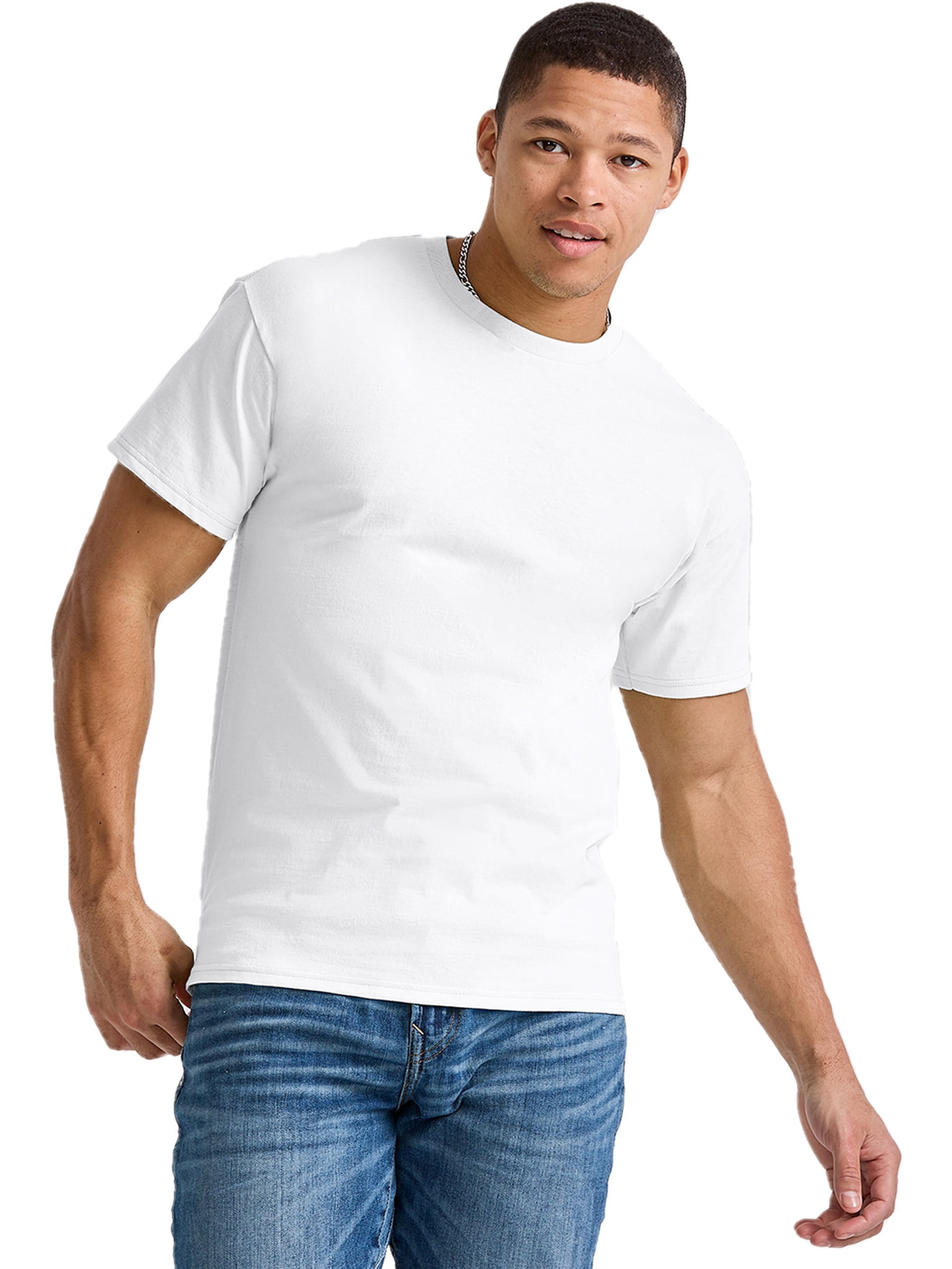 Hanes Essentials Men’s Short Sleeve T-Shirt, Sizes S-3XL - Walmart.com