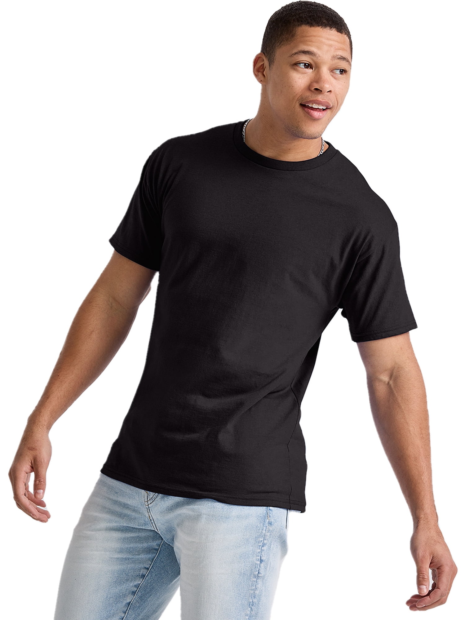 Hanes Essentials Men’s Short Sleeve T-Shirt, Sizes S-3XL - Walmart.com