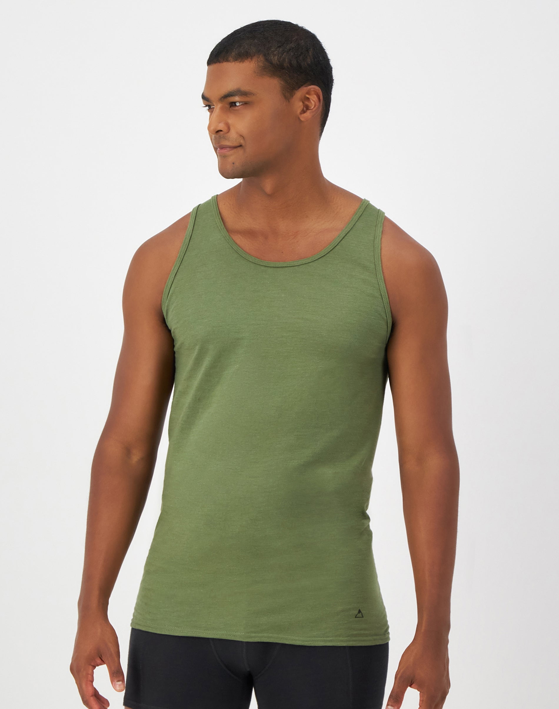 Hanes Explorer Men's Tank Pack, Moisture Wicking, 2-Pack Green/Black XL ...