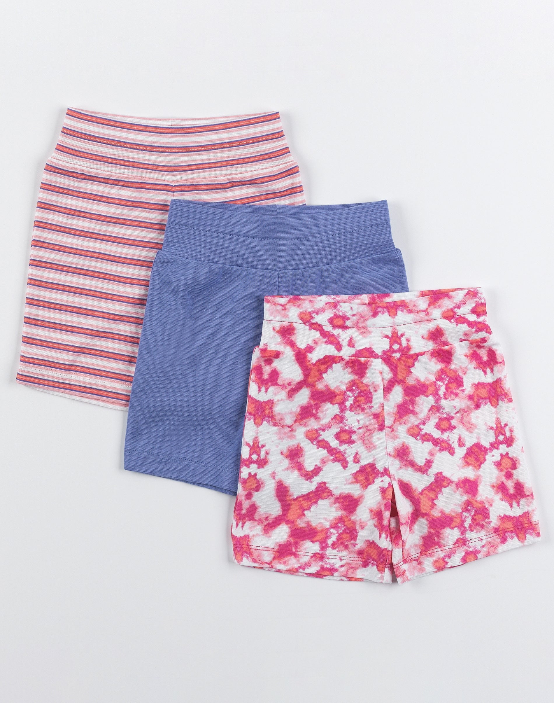 Hanes Flexy Baby Knit Shorts 3-Pack 4-Way Stretch Boys & Girls ...