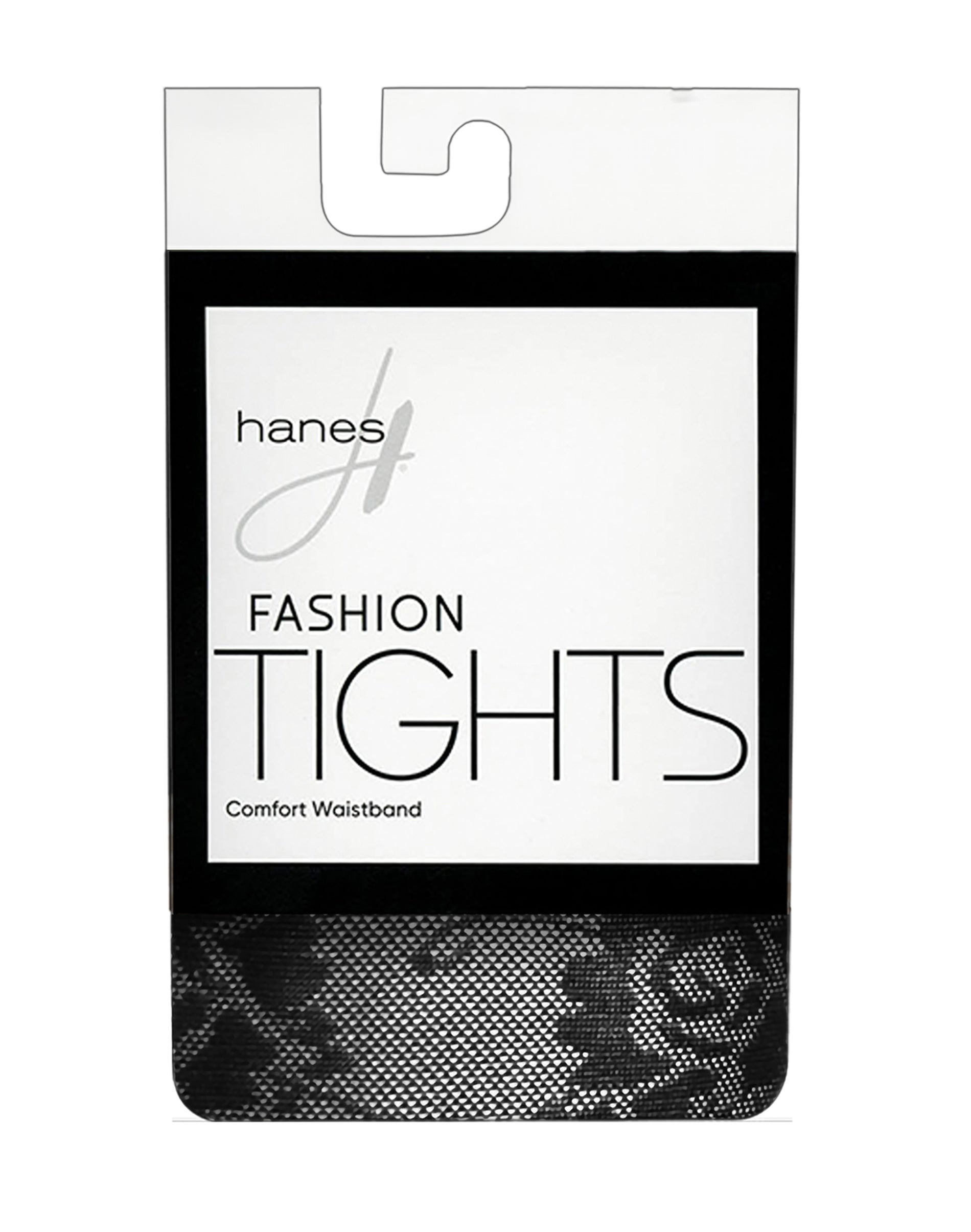 Hanes Floral Lace Control Top Fashion Tights Black M Women's - Walmart.com