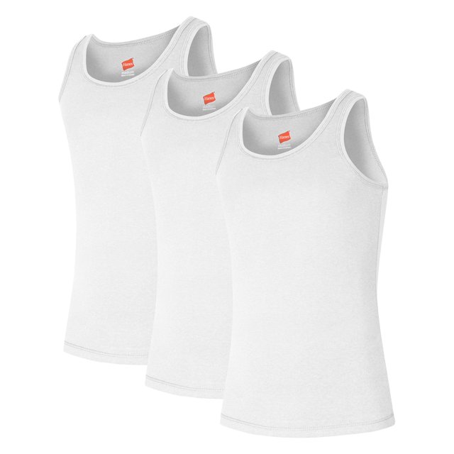 Hanes Girls Basic Ribbed Tank Tops, 3-Pack, Sizes 4-16 - Walmart.com