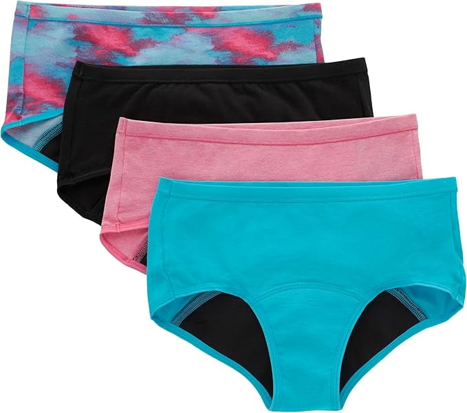 Hanes Girls' Comfort, Period. Boys'hort & Hipster Period Underwear ...