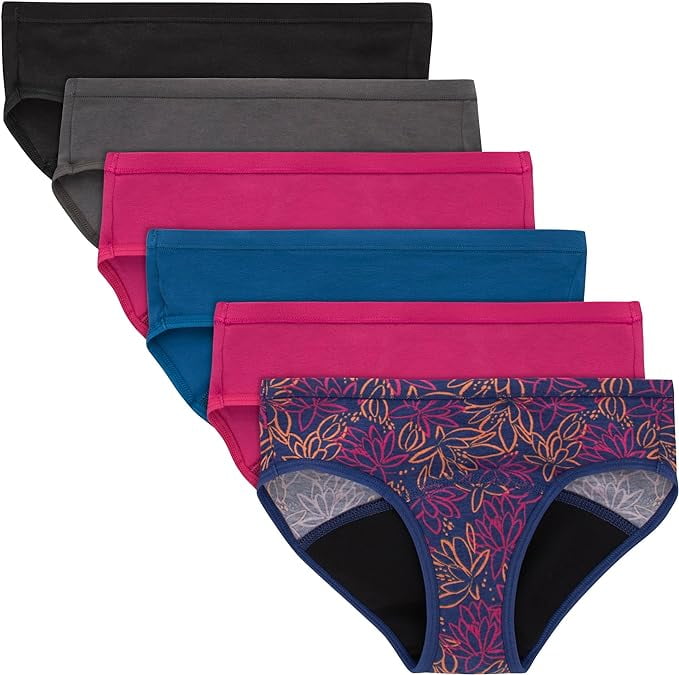 Hanes Girls' Comfort, Period. Boys'hort & Hipster Period Underwear ...